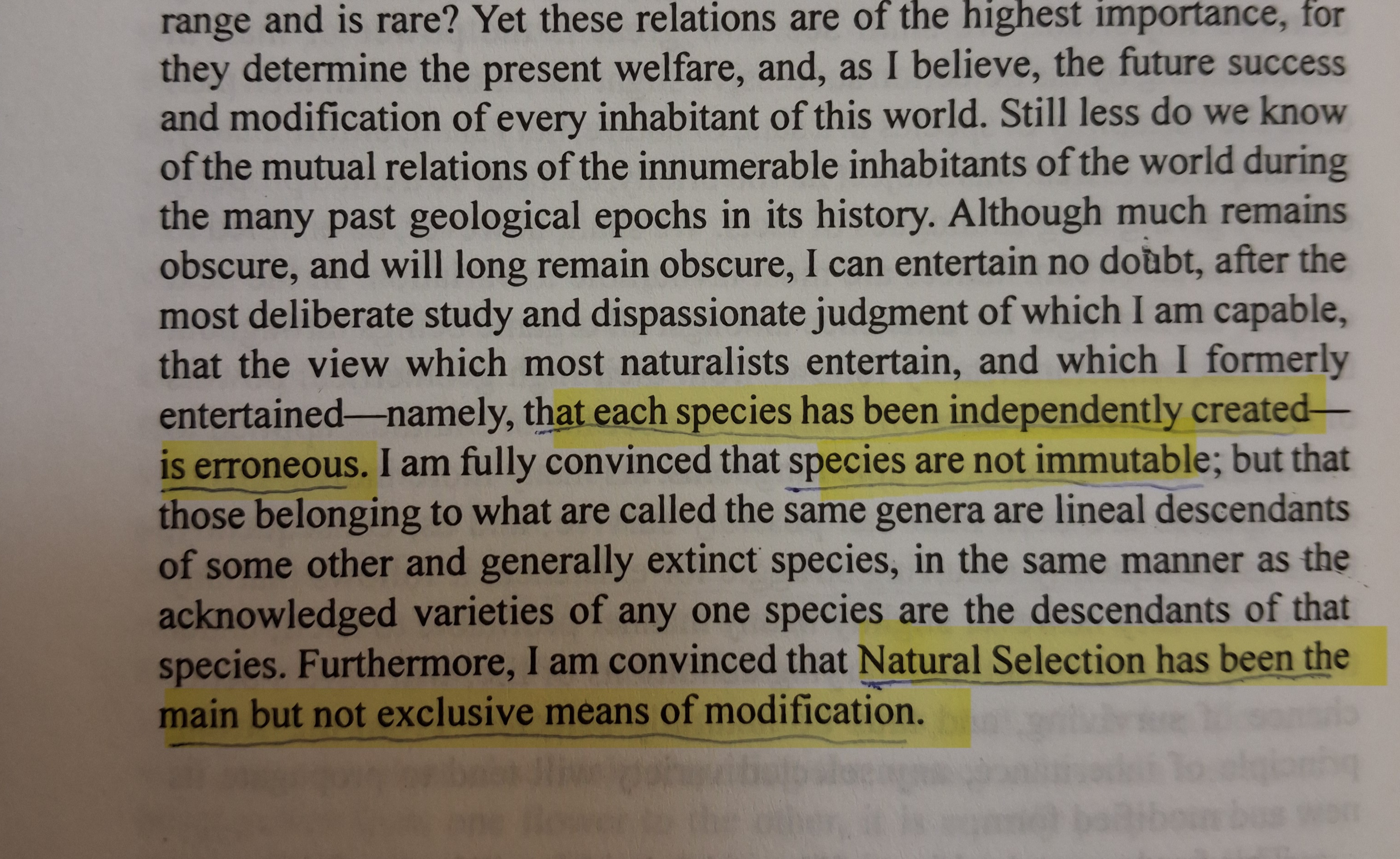 Snippets from the Introduction and Chapter 1 of On the Origin of ...